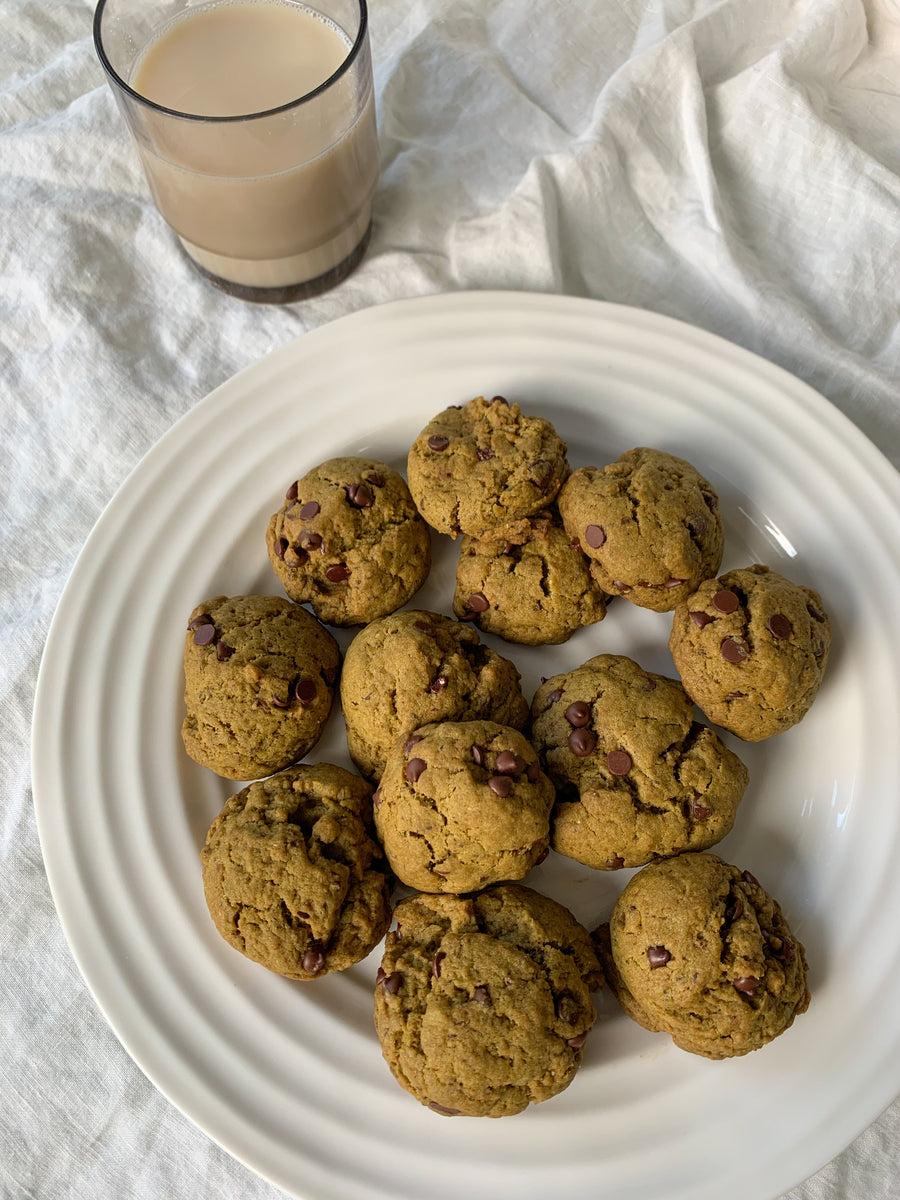 Chocolate Chip Matcha Cookies