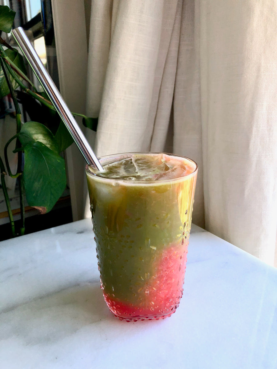 Iced Watermelon Matcha Latte